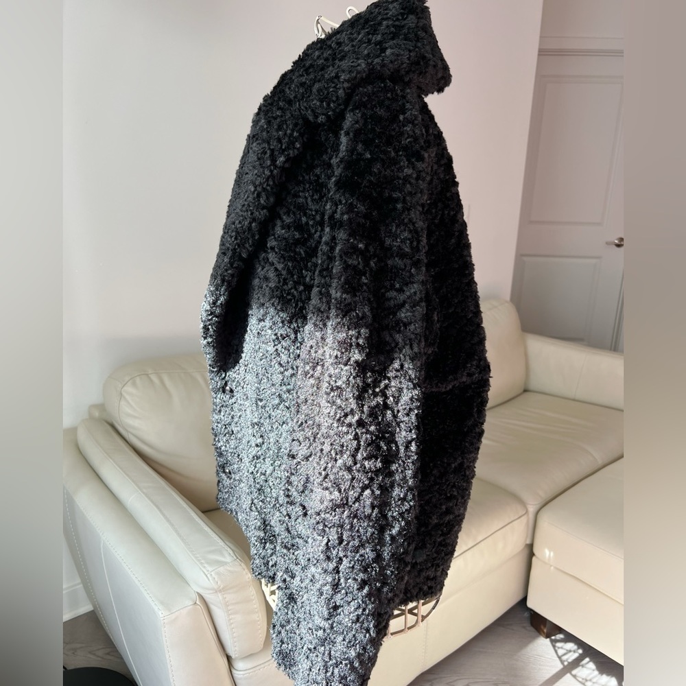 Cos Oversized Faux Shearling Jacket - Gem